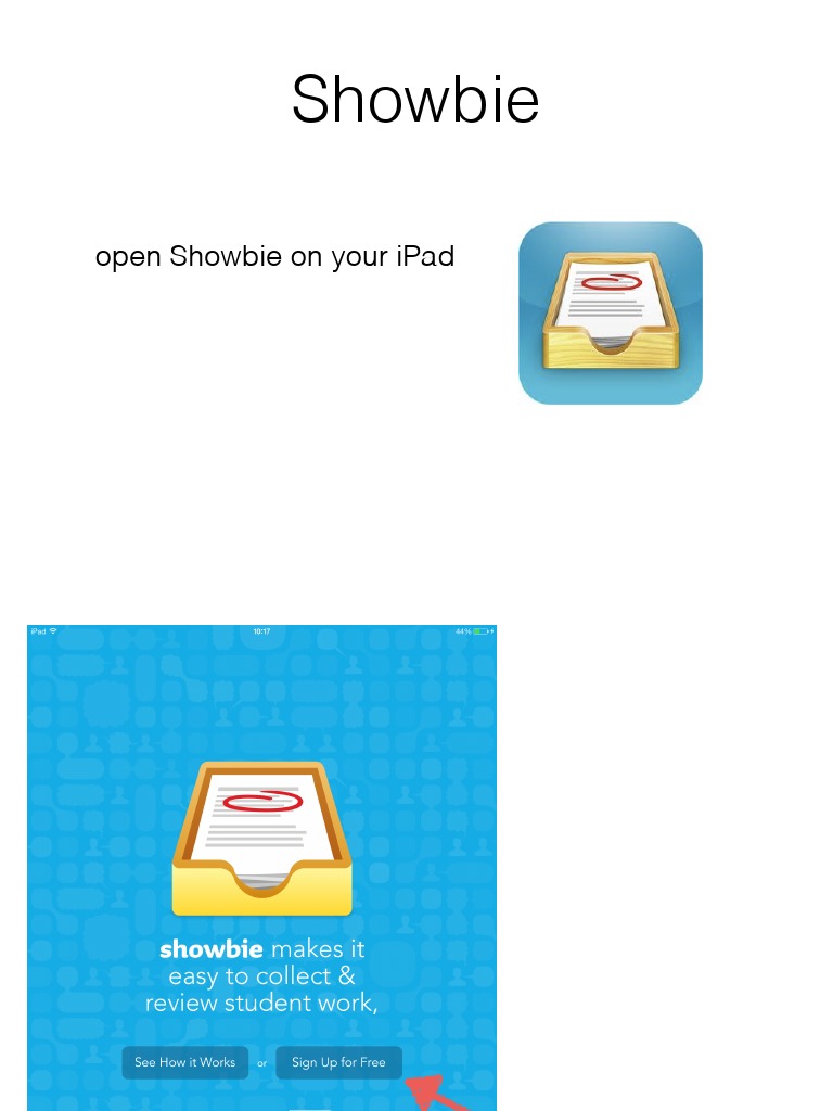 Sign Up To Showbie As A Student | PDF