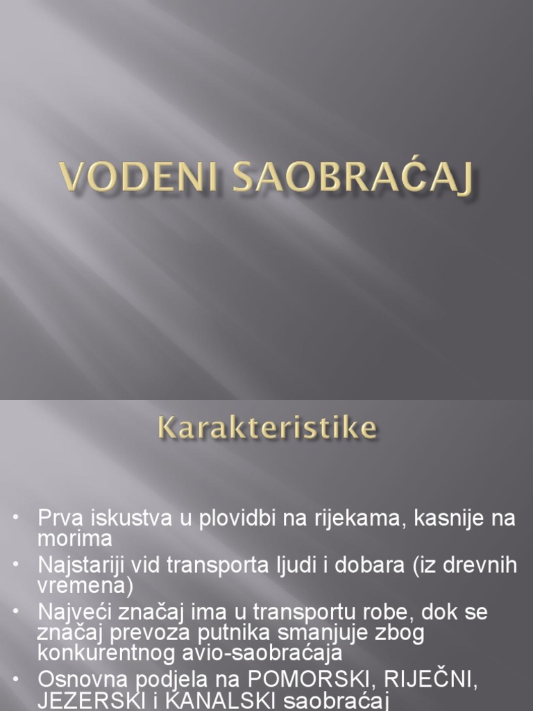 Vodeni saobracaj.ppt