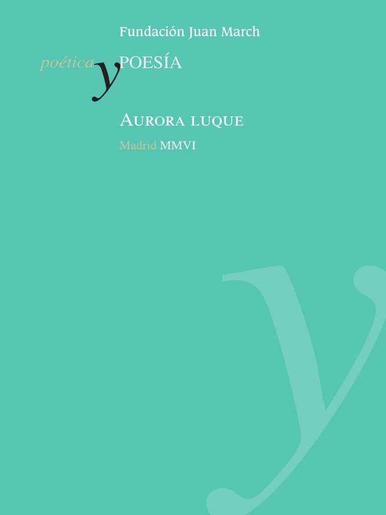 Aurora Luque | PDF