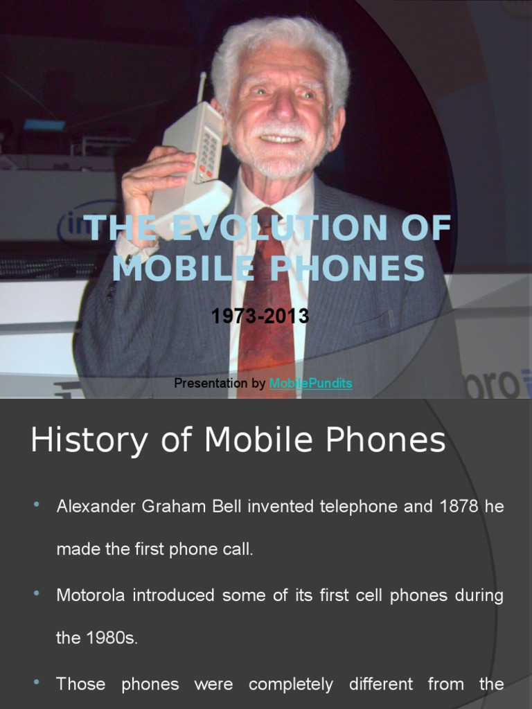The Evolution of Mobile Phones: Presentation by | PDF | Mobile Phones ...