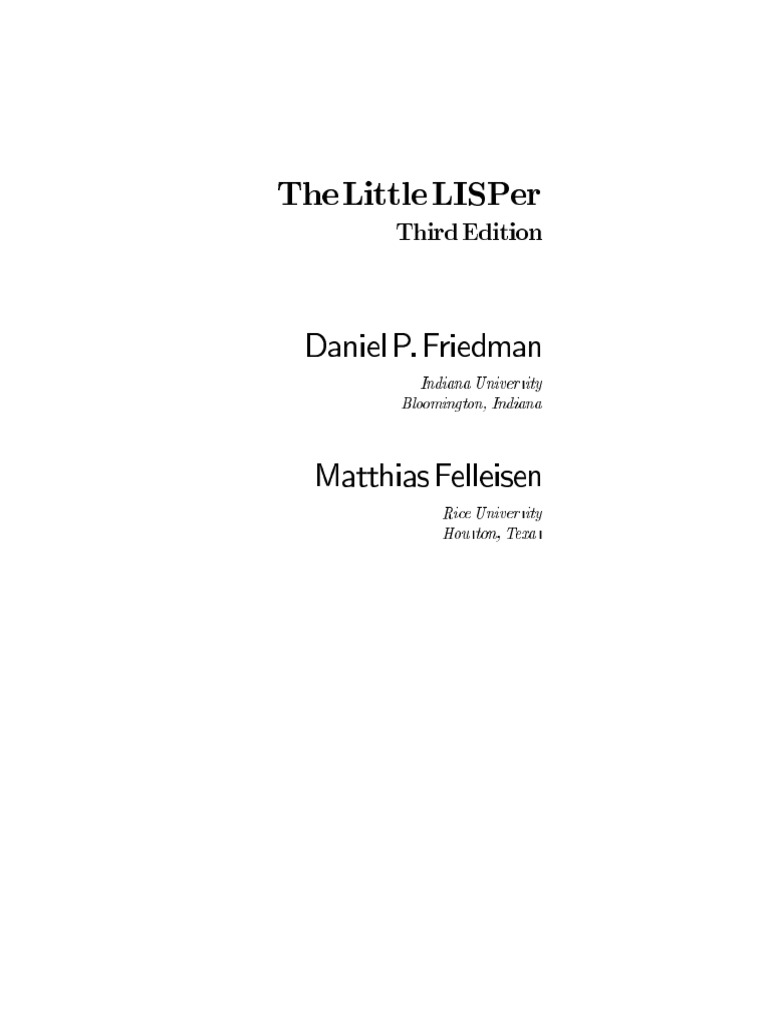 The Little Lisper | PDF