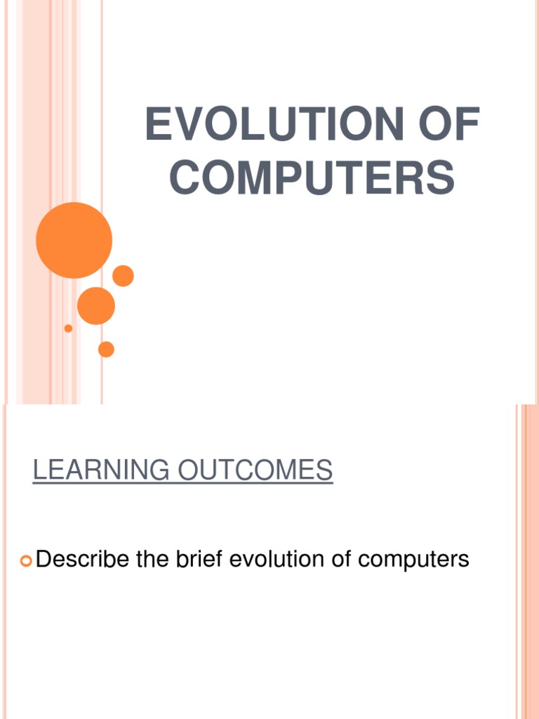 Evolution of Computers | PDF | Vacuum Tube | Digital Technology