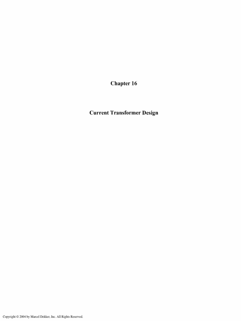 Transformer and Inductor Design Handbook Chapter 16 | PDF | Transformer ...