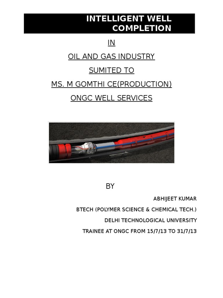 Intelligent Well Completion in Oil & Gas | PDF | Casing (Borehole ...