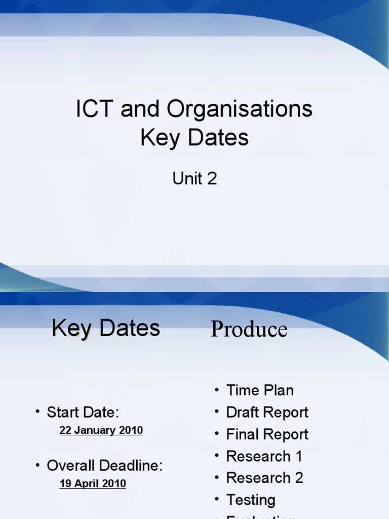 ICT Project Timeline and Tasks Guide | PDF | Art
