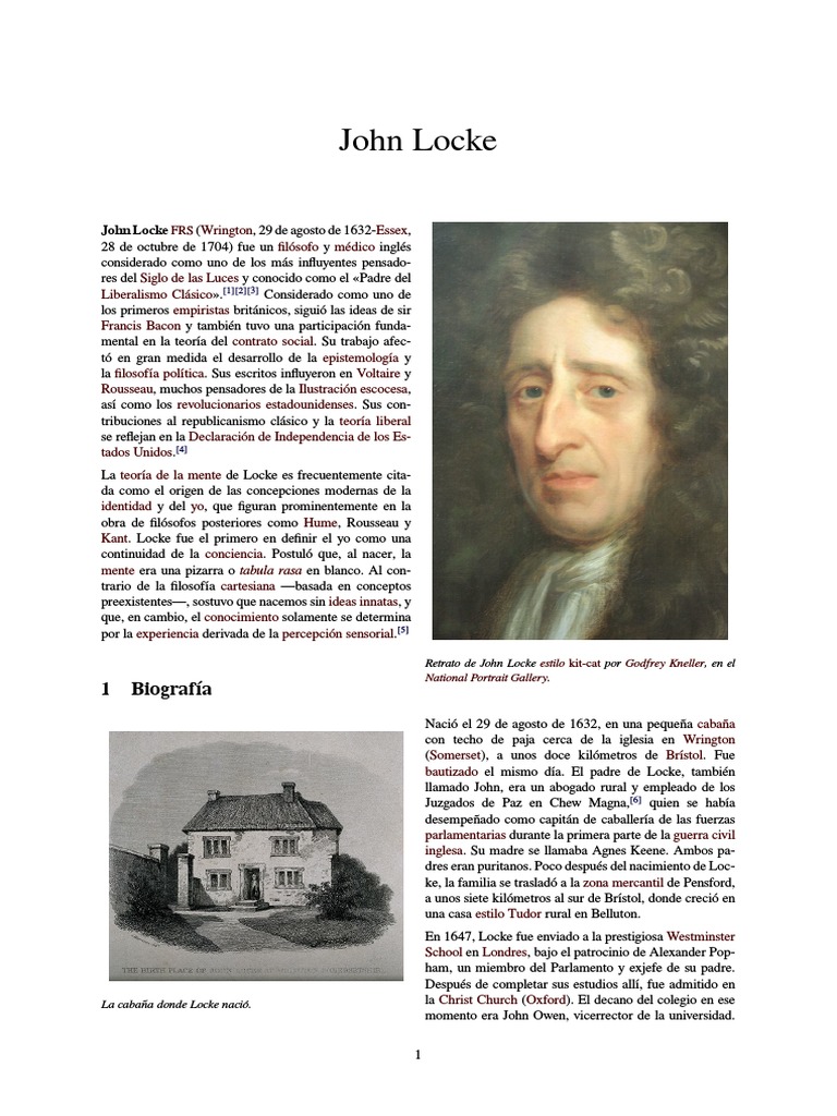 John Locke | PDF | John Locke | Epistemología