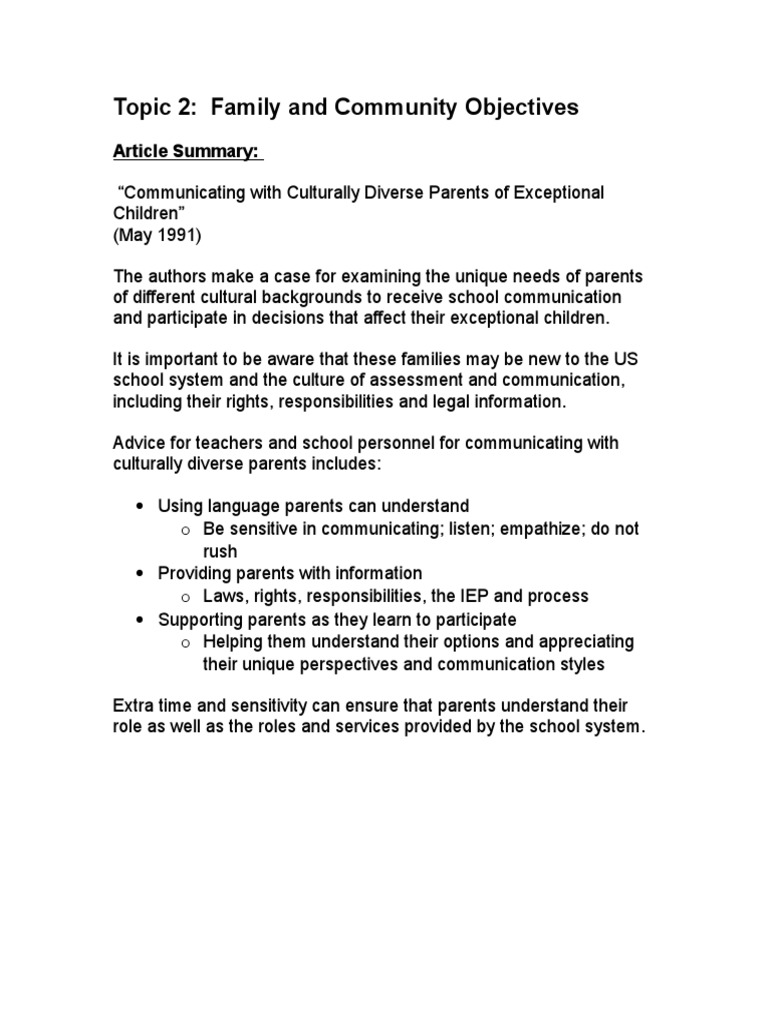Topic 2 Family Communication | PDF