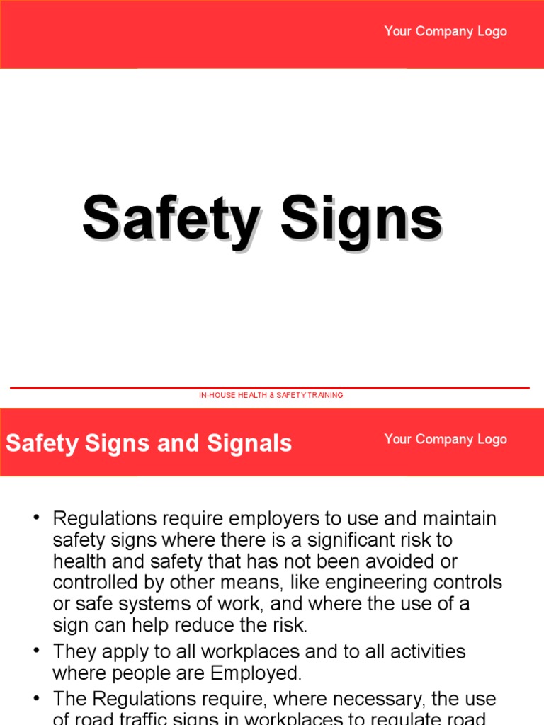 6 Safety Signs | PDF | Safety | Occupational Safety And Health