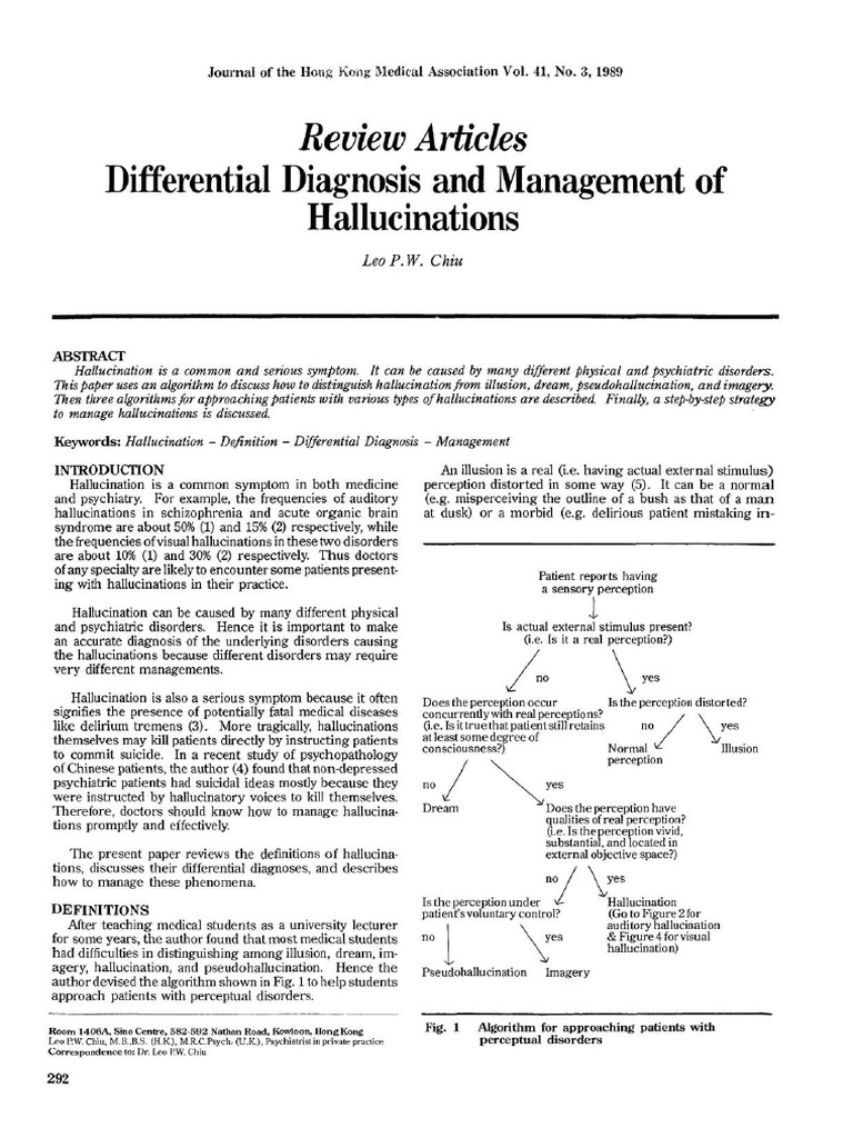 Managing Hallucinations: Diagnosis & Strategies | PDF | Hallucination ...