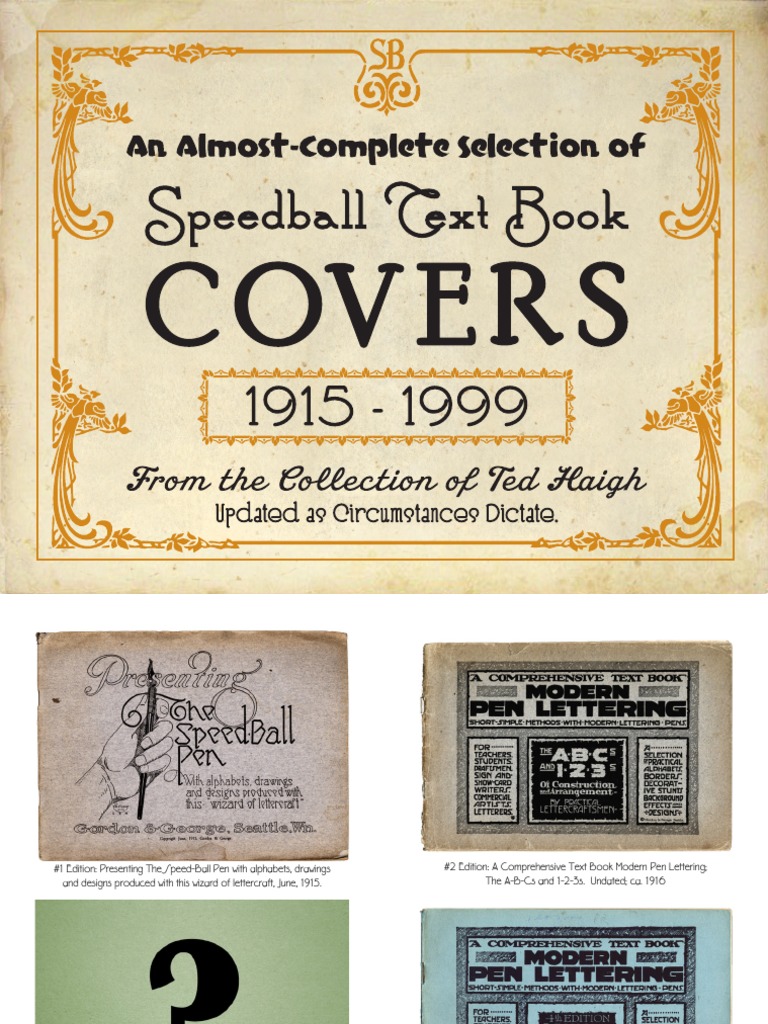 Almost Complete Selection of Speedball Covers | PDF | Textbook | Stationery
