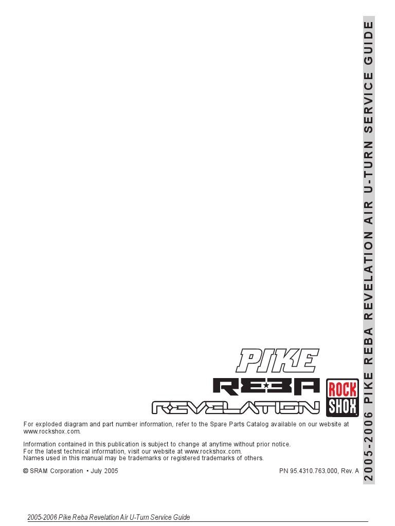 Pike Service Guide | PDF | Piston | Screw