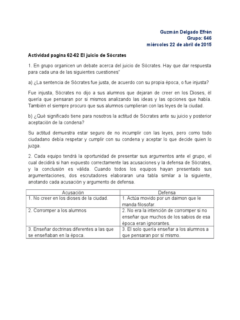 El Juicio de Sócrates | PDF | Política | Ciencias sociales