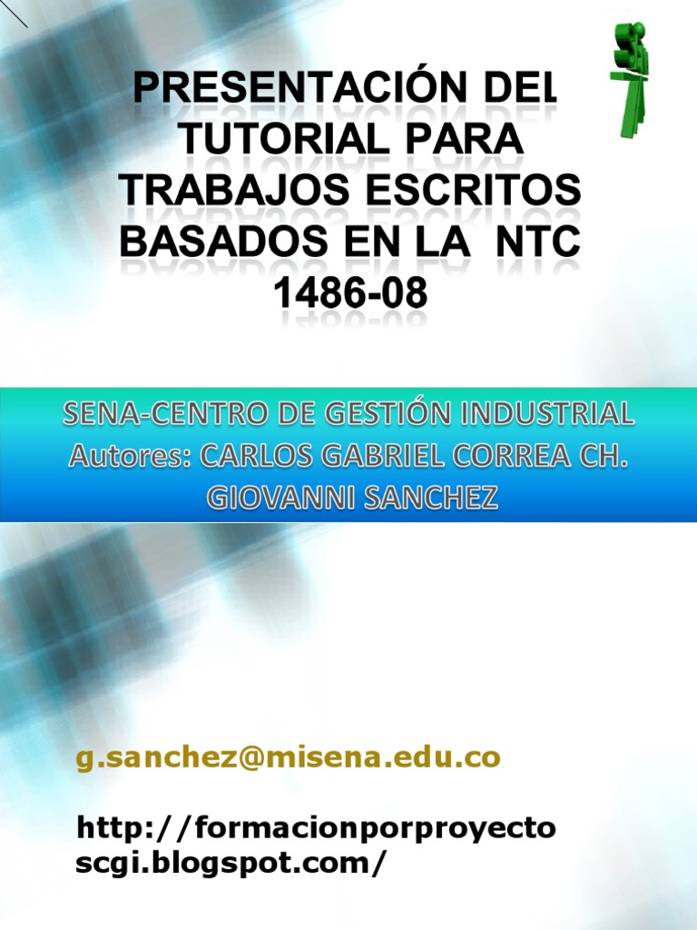 Norma Tecnica Icontec 1486 Cgi 2010 | PDF | Bibliografía | Documento