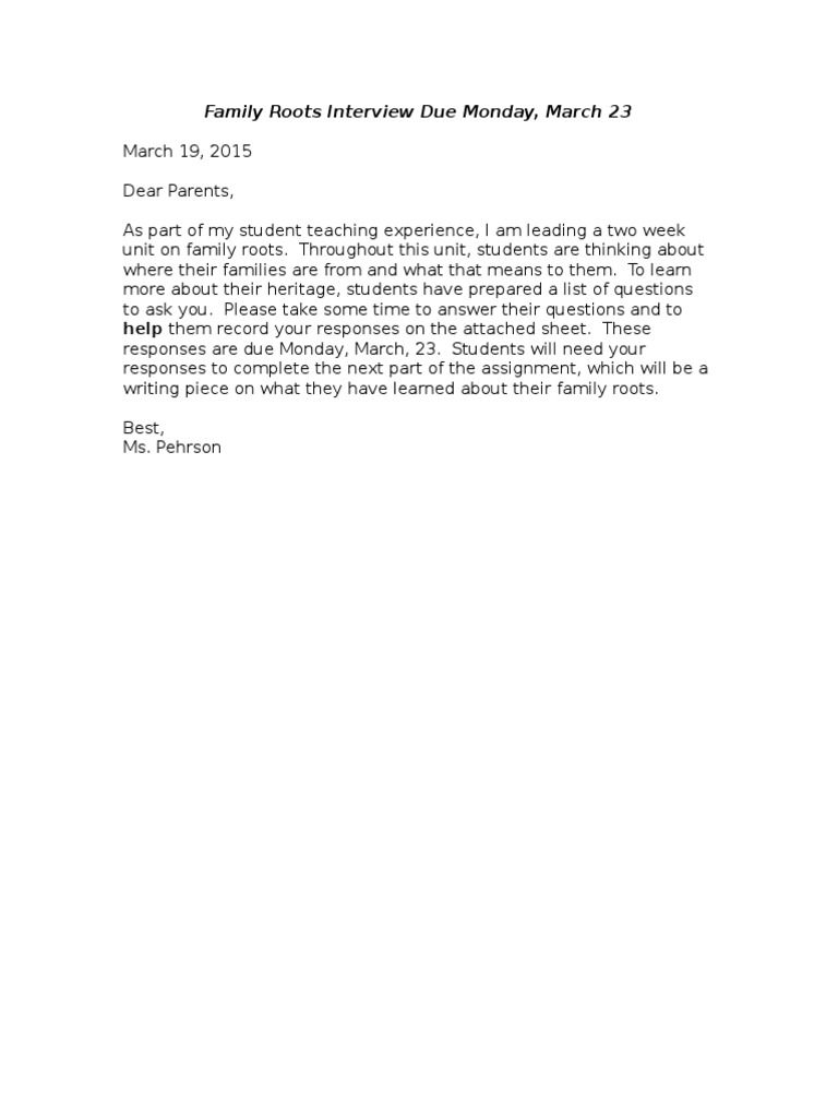 Letter Home | PDF | Language Arts & Discipline