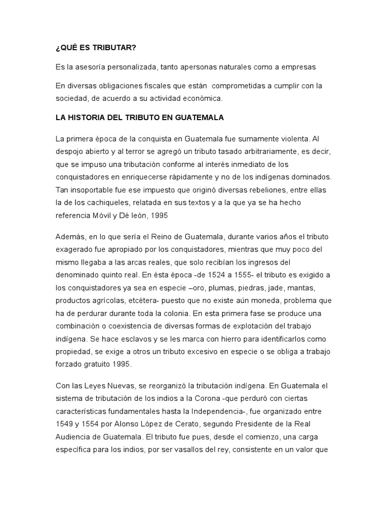 Qué Es Tributar | PDF | Impuestos | Gobierno