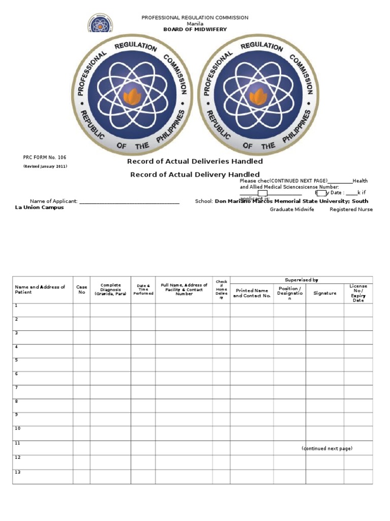 Midwife Form | Midwife | Midwifery | Free 30-day Trial | Scribd