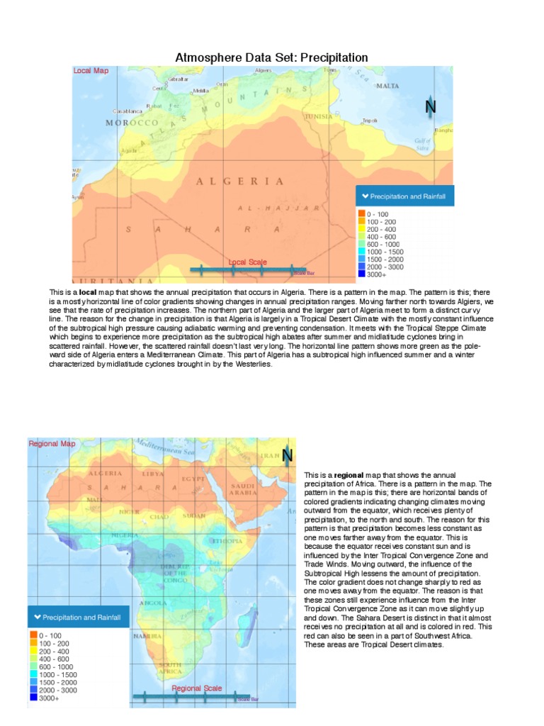 Precipitation Map Data Set Final | PDF | Subtropics | Precipitation