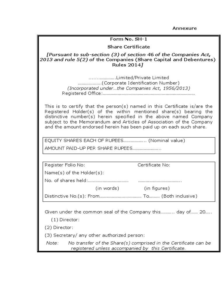 SH Forms | PDF | Stocks | Securities (Finance)