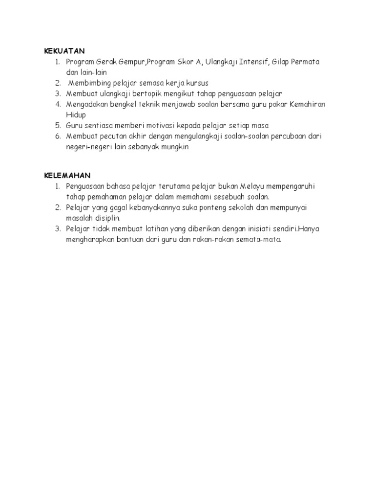 Kekuatan Program | PDF