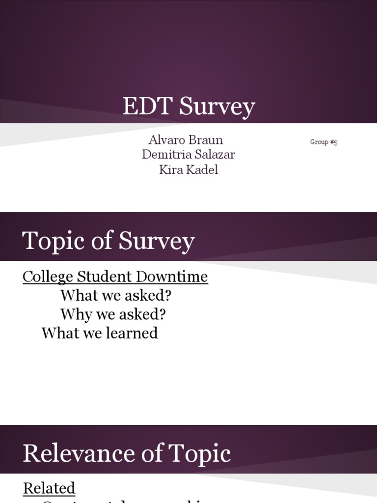 College Student Downtime Survey Analysis | PDF | Social Science | Lifestyle