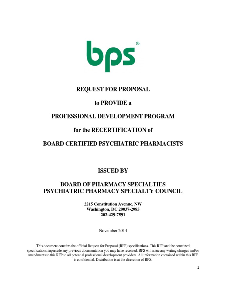 Bps Psychiatric Pharmacy | PDF | Pharmacy | Pharmacist