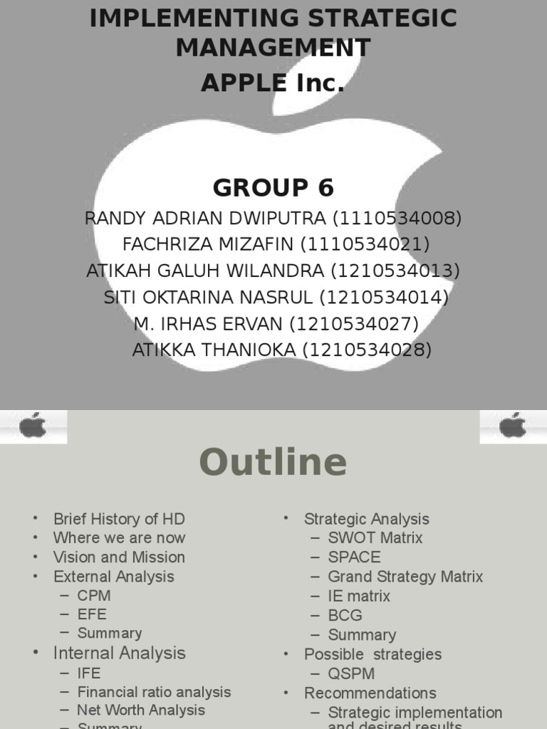 Apple Strategic Management | PDF | Apple Inc. | Macintosh