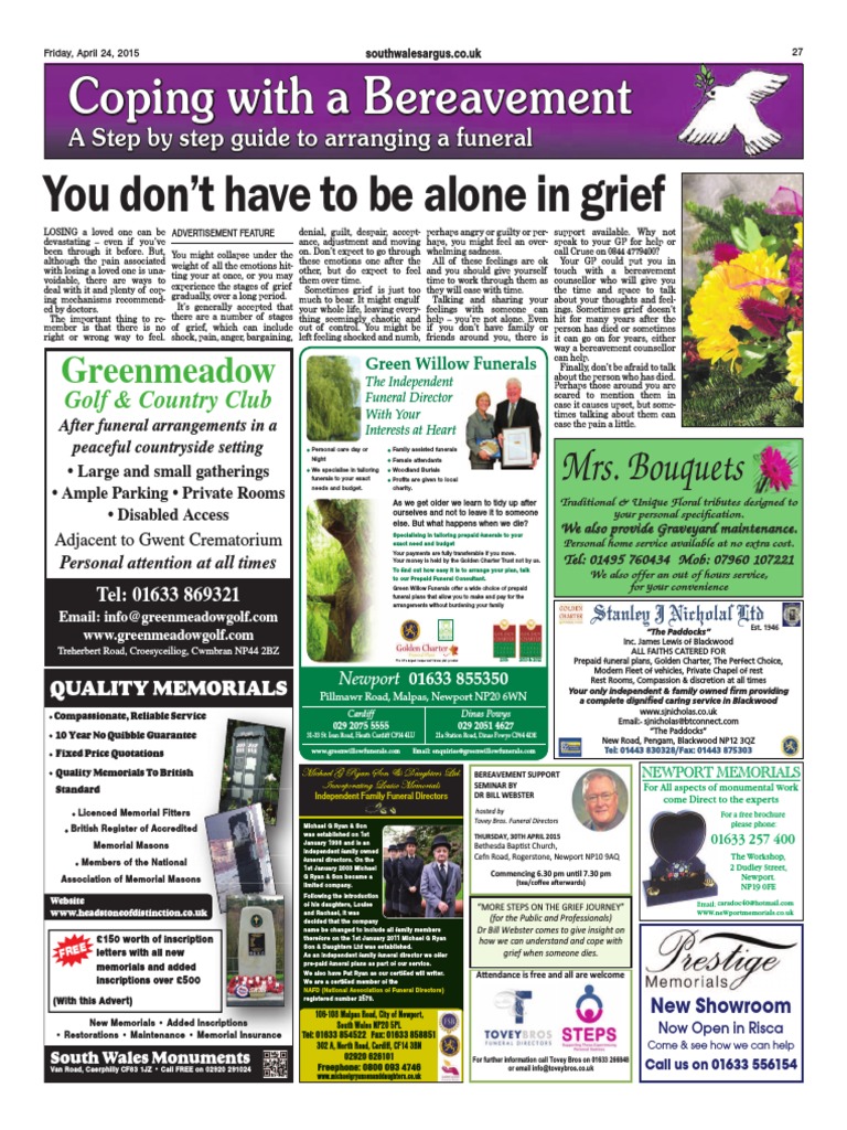 Coping With A Bereavement | PDF | Grief | Emotions