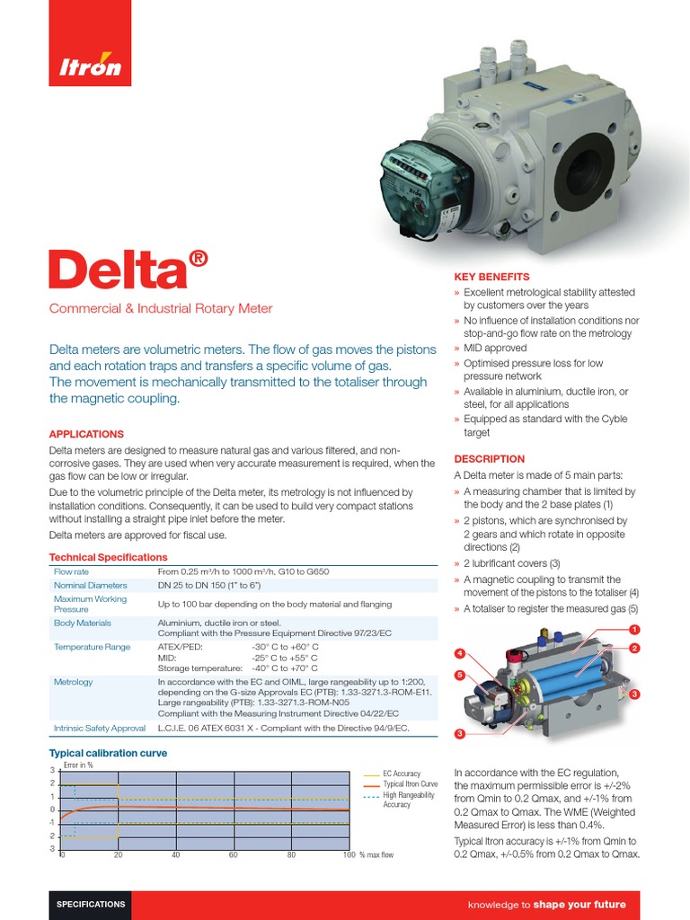 Delta - Brochure Delta Rotary Itron | PDF | Gases | Calibration