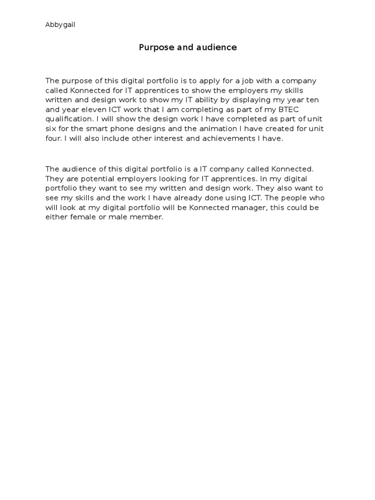 IT Apprentice Portfolio for Konnected | PDF | Career & Growth