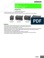 Datasheet PLC OMRON CP1E | PDF | Programmable Logic Controller | Input/Output