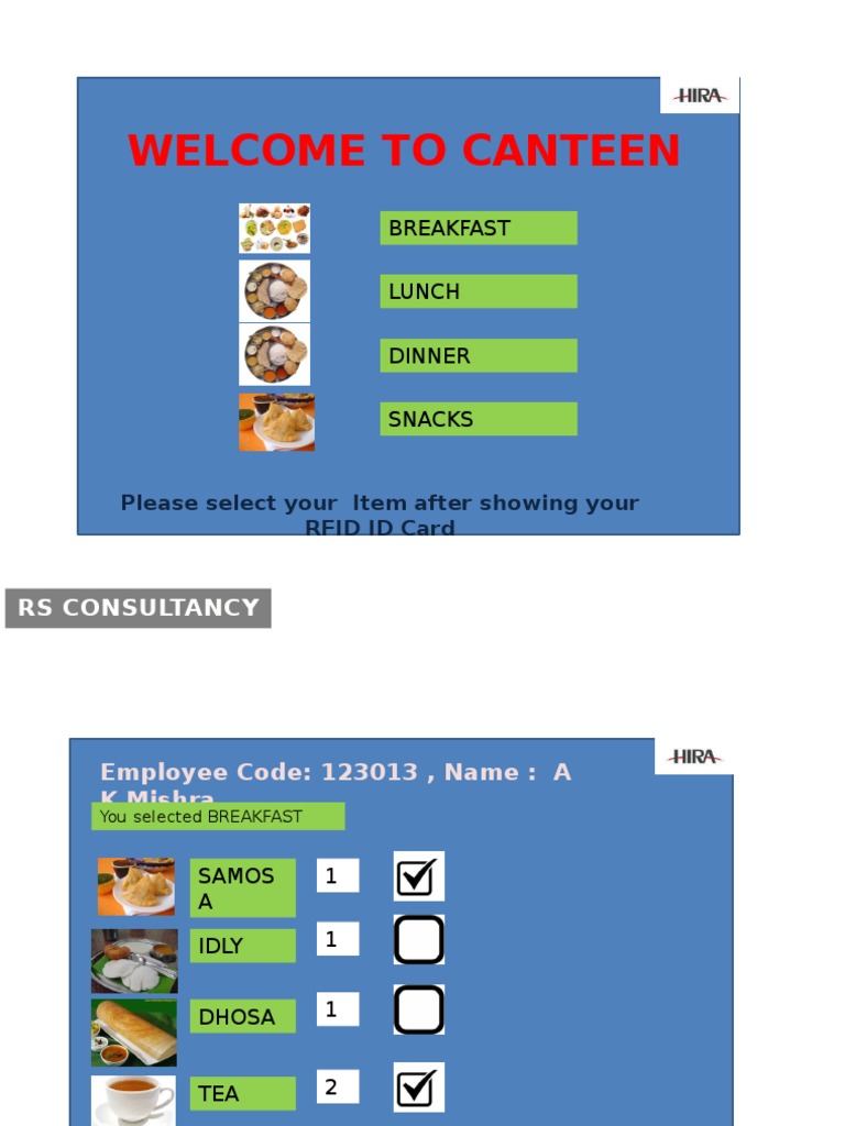 Canteen Management System | PDF