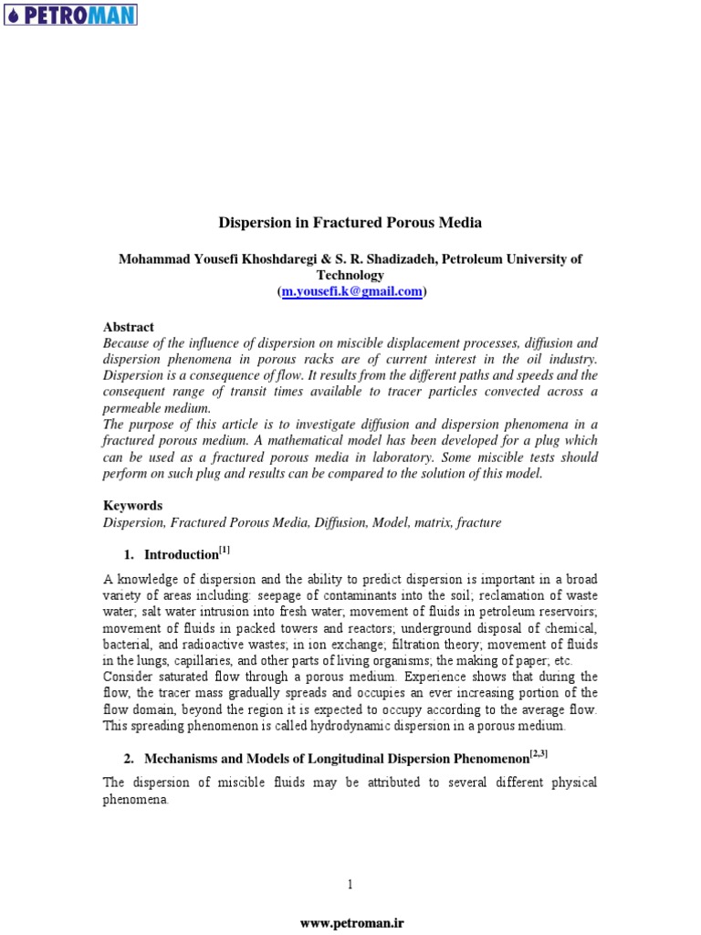 24 PDF | PDF | Diffusion | Porosity