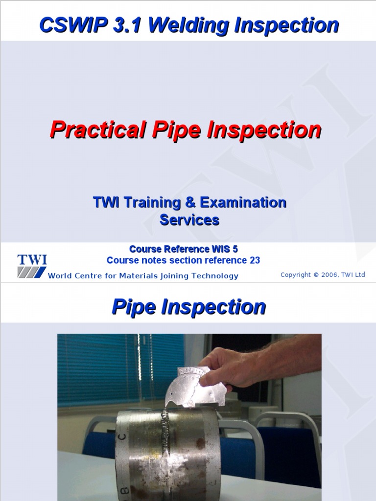 CSWIP 3.1 Practical Pipe Examples EBOOK | Welding | Construction
