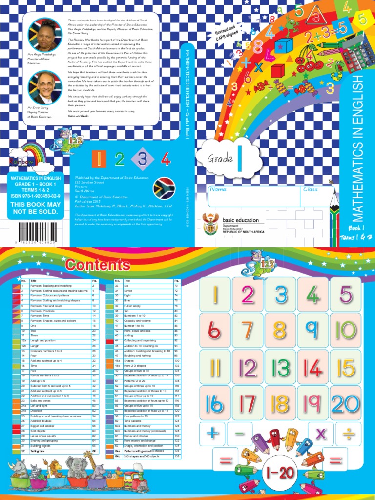 Mathemicts in English - Grade 1 - Book1 - Terms 1 and 2 PDF | PDF ...