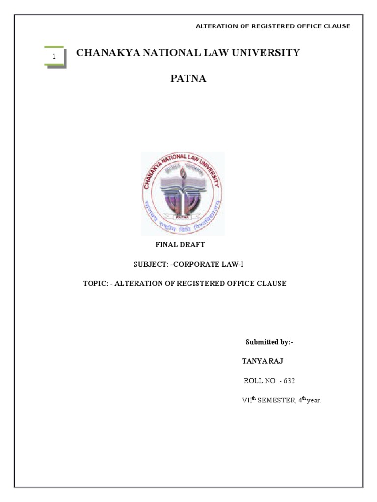 Registered Office Clause Alteration Guide | PDF | Subscription Business ...