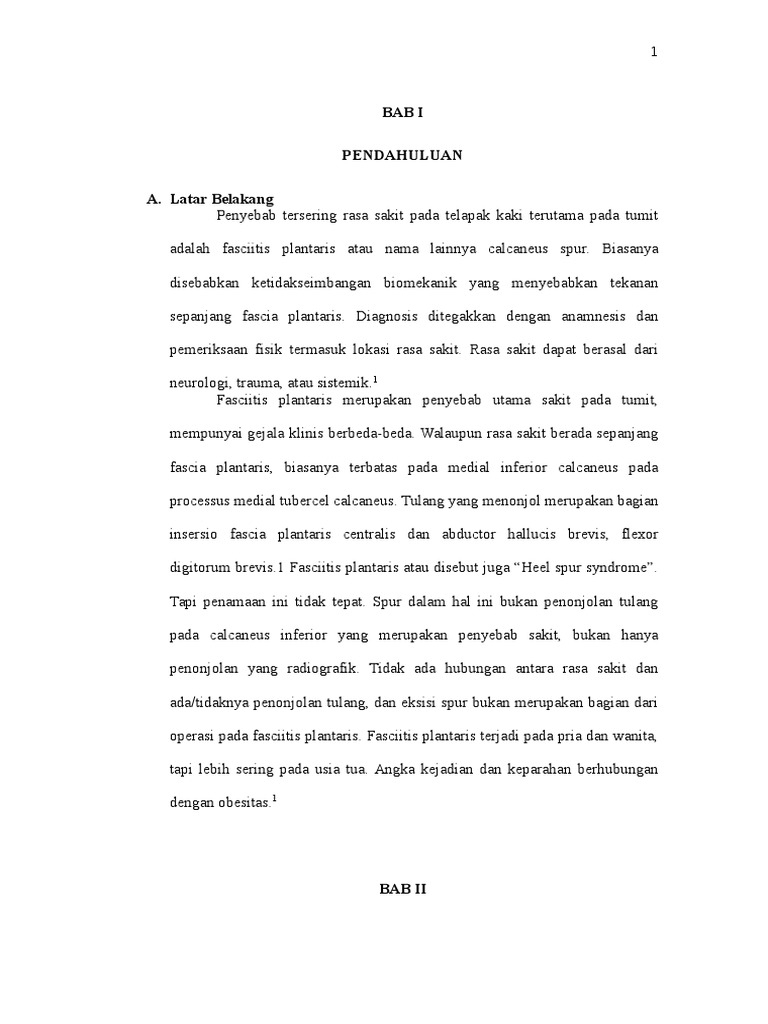 Panduan Fasciitis Plantaris | PDF