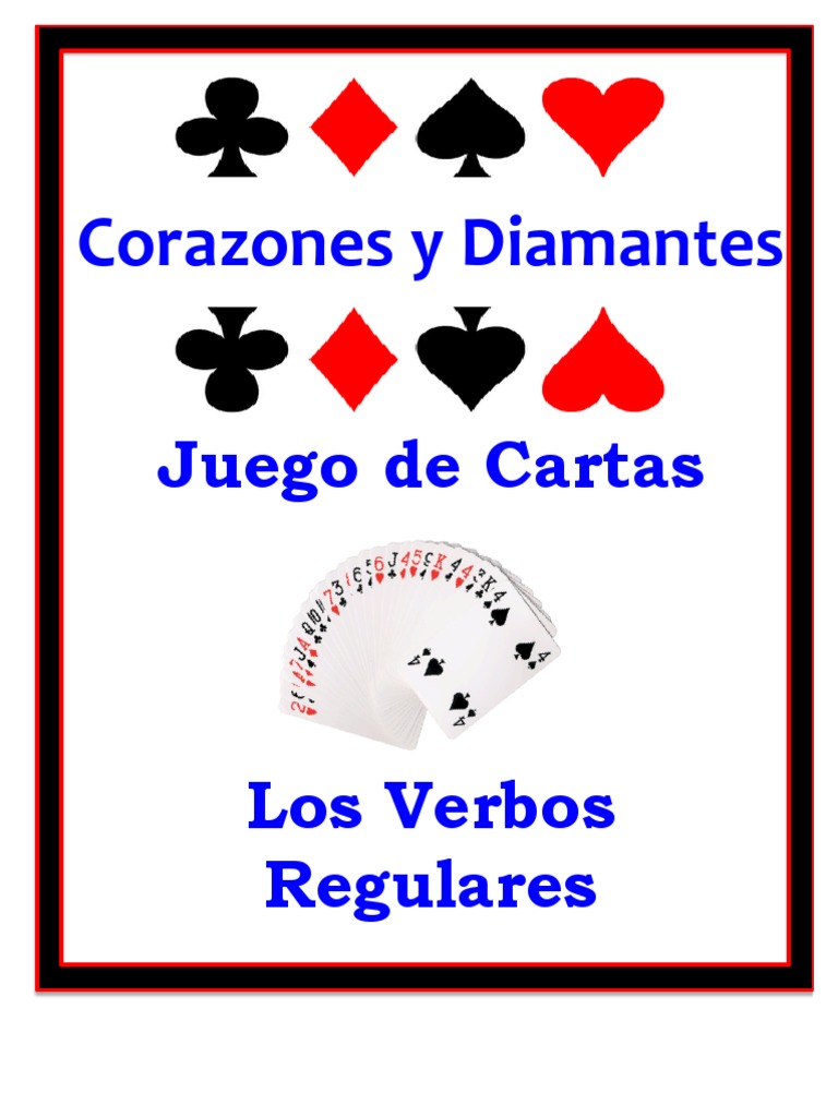 Spanish Card Game: Corazones & Verbs | PDF | Games Of Chance | Syntax