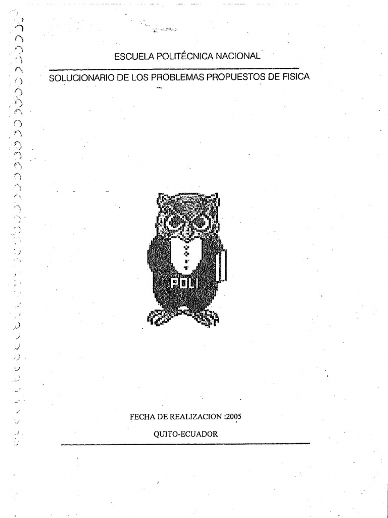 Solucionario Física Epn | PDF