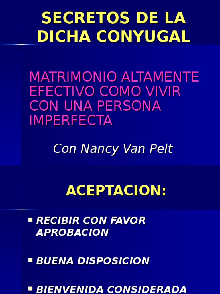 02 Como Vivir Con Una Persona Imperfecta | PDF