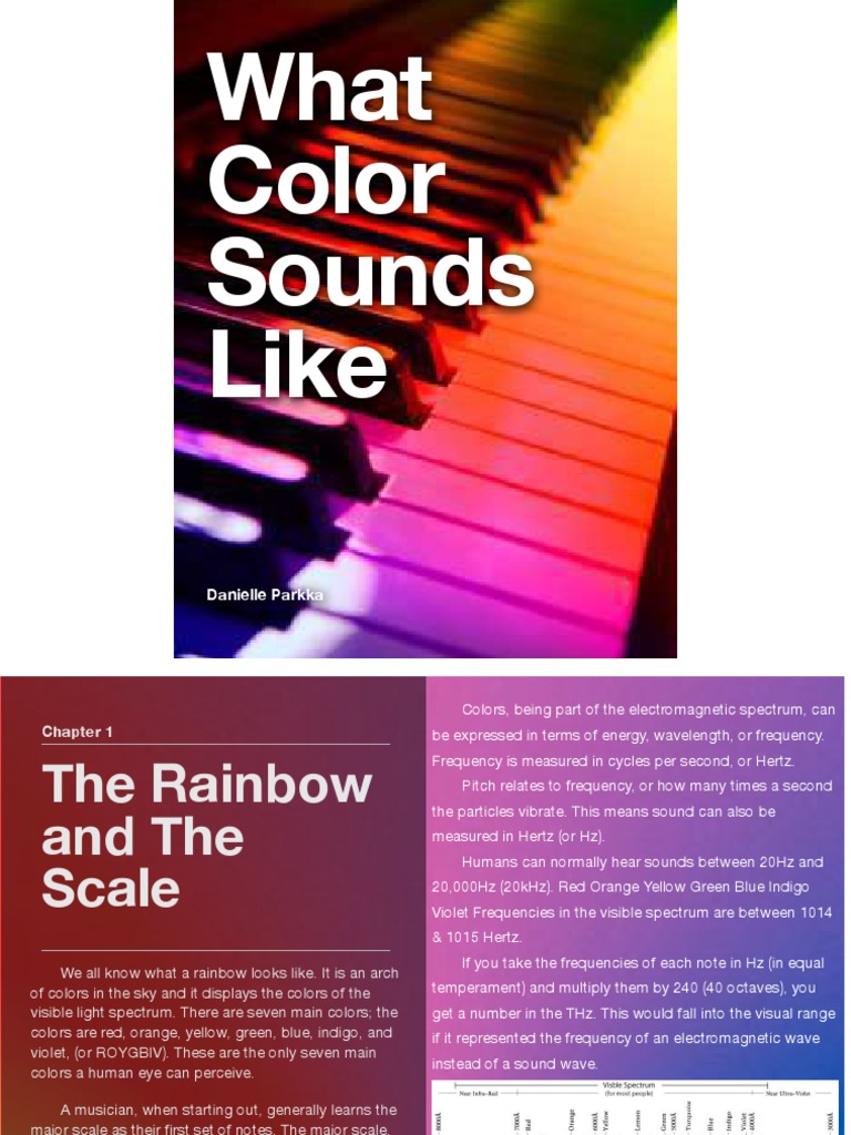 What Color Sounds Like Iba | PDF | Hertz | Frequency