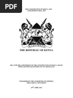 Chapters of The Constitution of Kenya | PDF