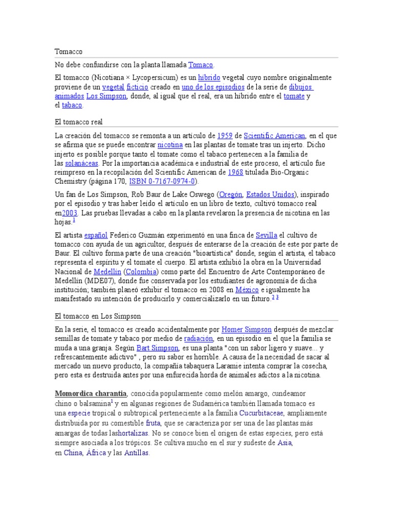 Tomacco | PDF | Serie de televisión creada | Familias ficticias