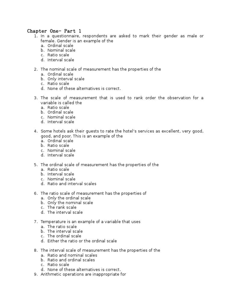 Understanding Measurement Scales | PDF