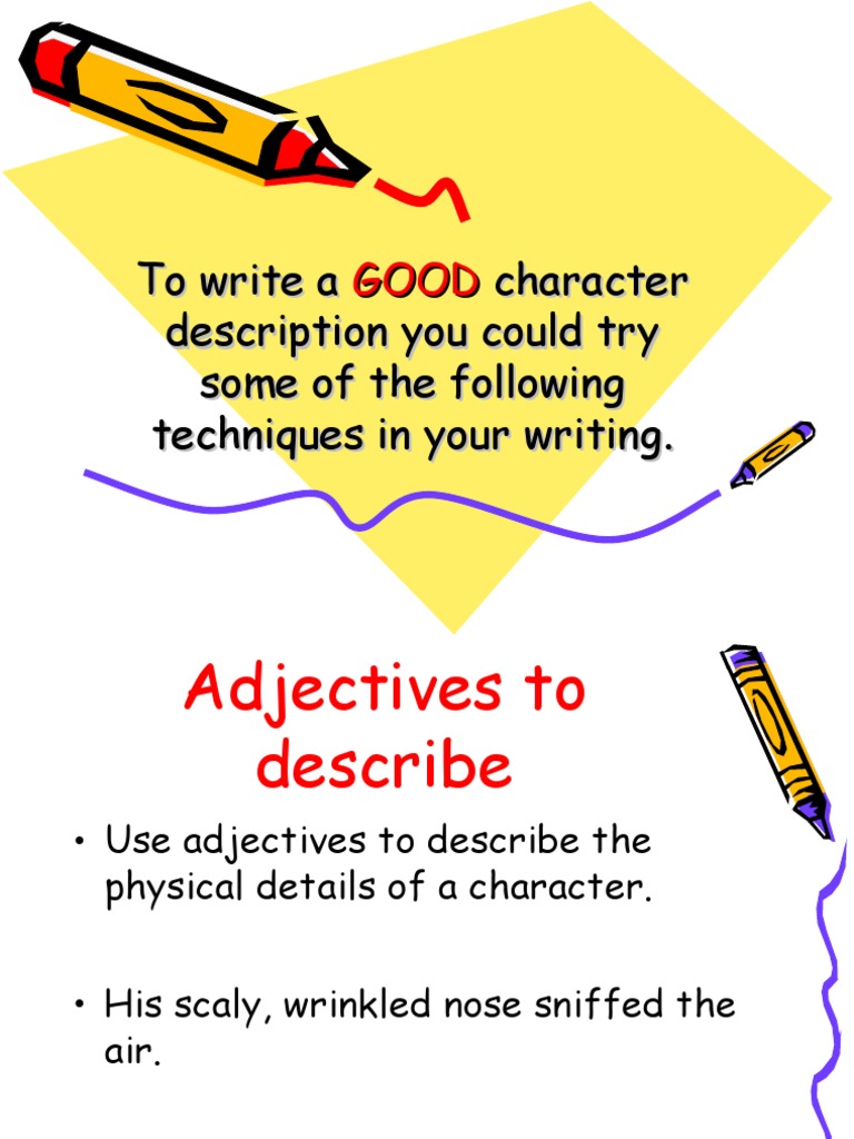 Writing Character Description | PDF