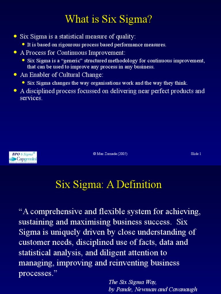 Six Sigma | PDF | Six Sigma | Business Process