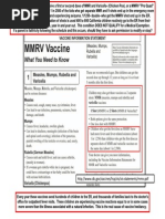 CDC MMR, MMR+V, MMRV Seizure Rates | PDF | Vaccines | Fever