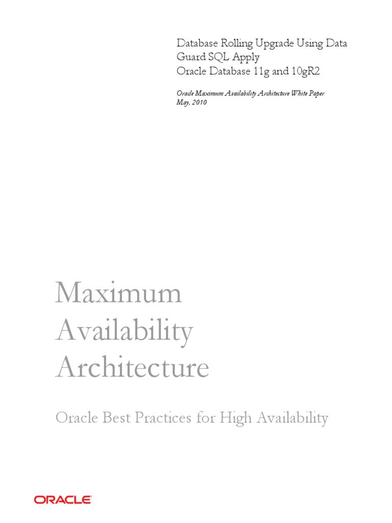 10G R2 Rolling Upgrade Steps | Download Free PDF | Oracle Database | Databases