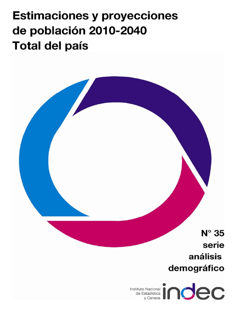 INDEC Proyecciones y Estimaciones Nacionales 2010 2040 | PDF ...