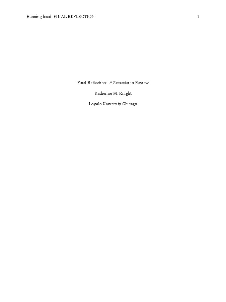 Curriculum Final Reflection | PDF | Service Learning | Curriculum