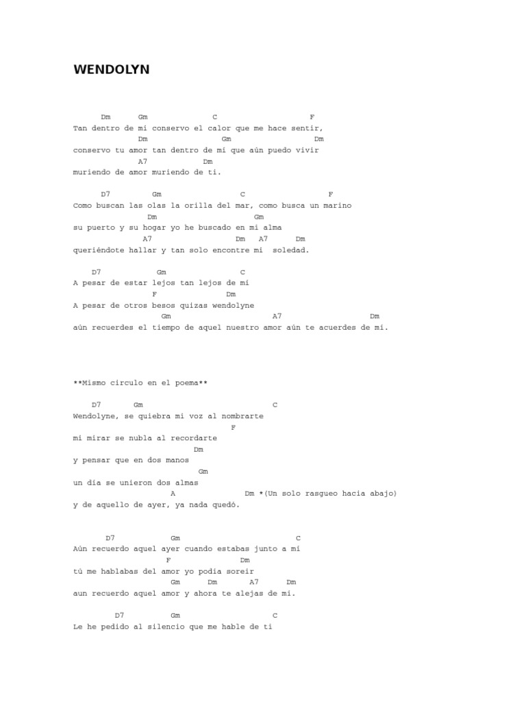 Acordes de Rondalla | PDF